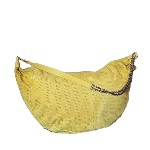 Versace | Bags | Authentic Gianni Versace Vintage Hobo Suede Bag Yellow ...